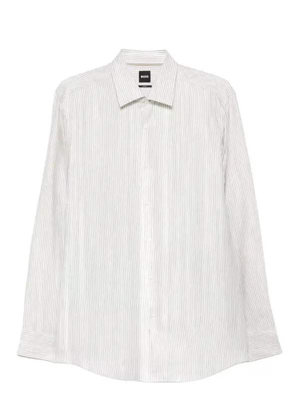 BOSS Striped Shirt - Neutrals