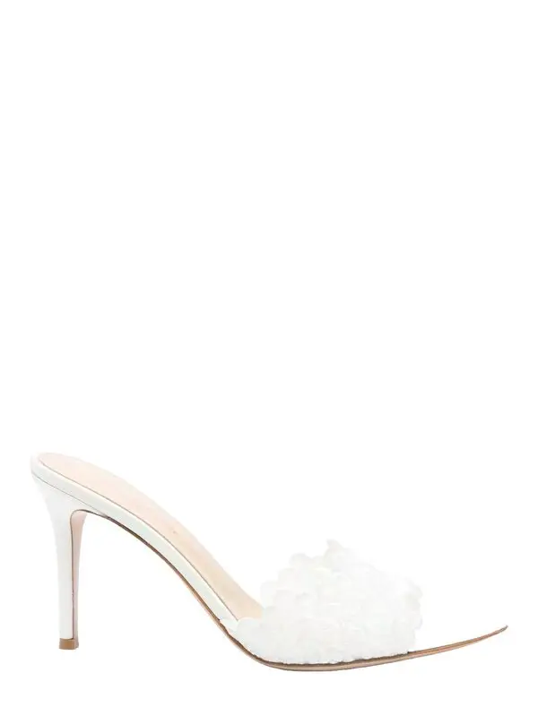 GIANVITO ROSSI 95mm Yvonne Mules - White