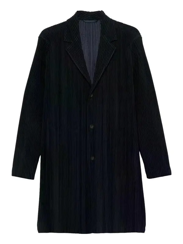 Issey Miyake Plissé Coat - Blue