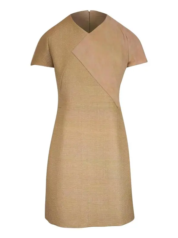 Akris Asymmetric-panel Minidress - Neutrals