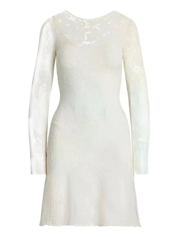 Ralph Lauren Lace-embroidered Minidress - Neutrals