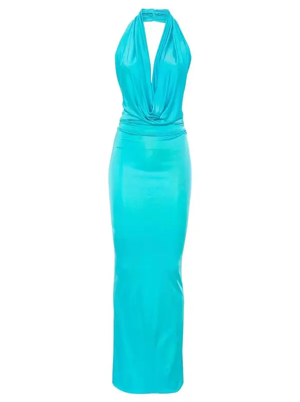 THE NEW ARRIVALS ILKYAZ OZEL Sleeveless Maxi Dress - Blue