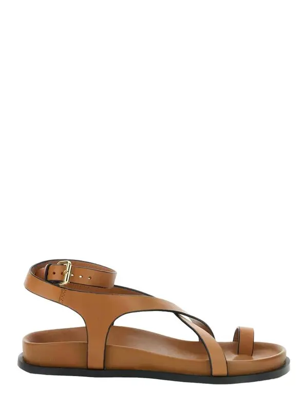 A.emery Jalen Strappy Flat Sandals - Brown