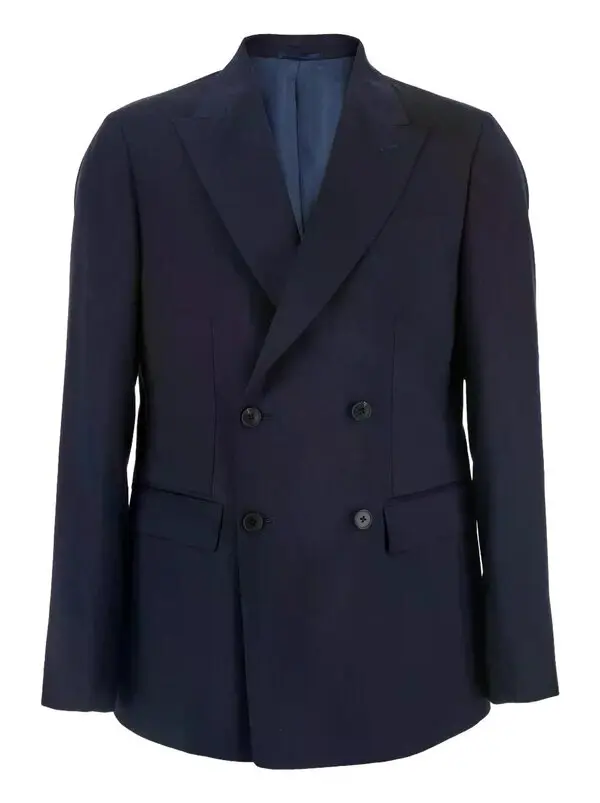 LOW BRAND Double-breasted Blazer - Blue