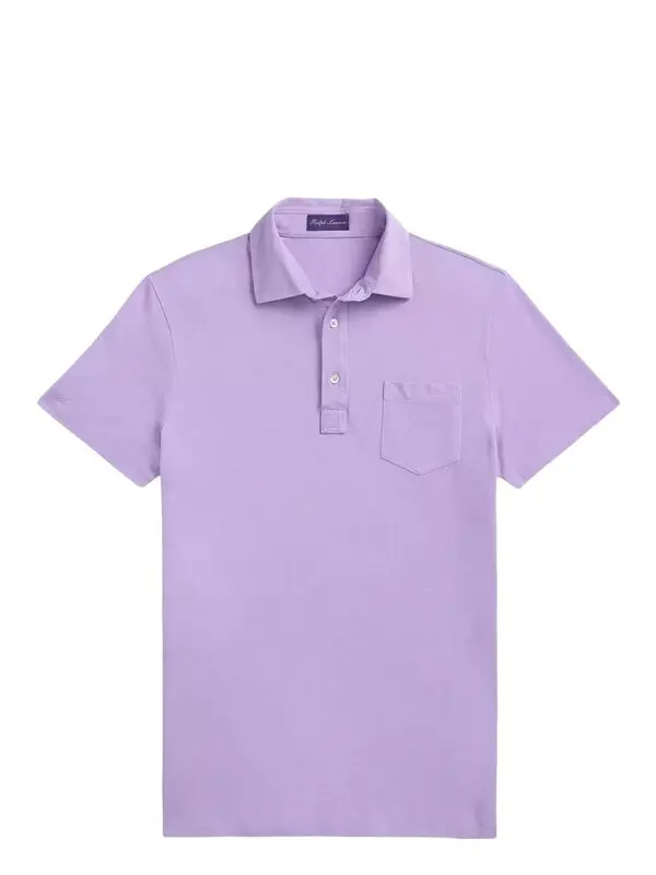 Ralph Lauren Purple Label Cotton Polo Shirt - Purple