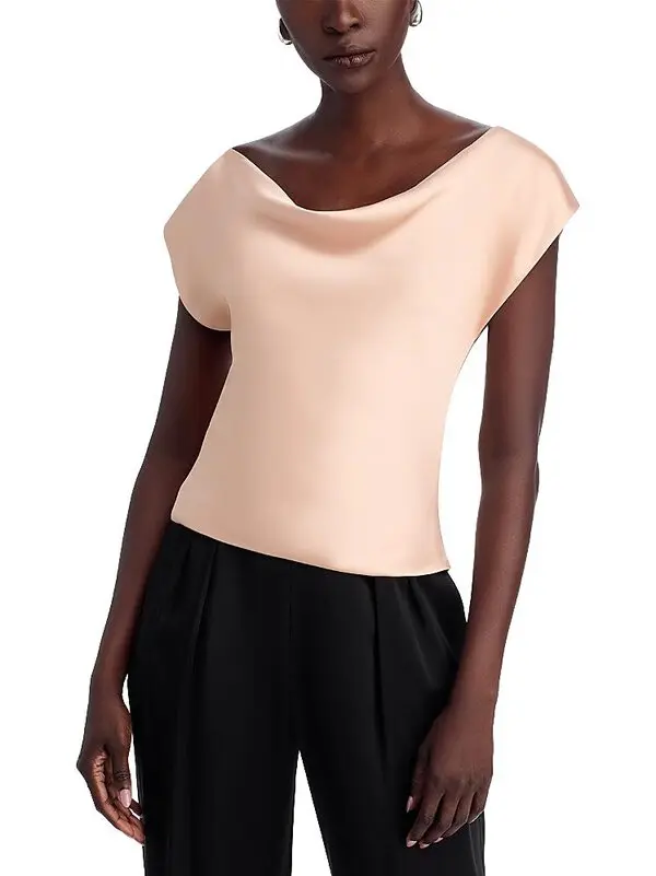 Norma Kamali Cap Sleeve Maria Top - Baby