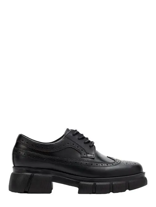 MARC NOLAN Ms. Alexander Leather Wingtip Derby - Black