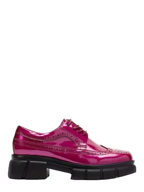 MARC NOLAN Ms. Alexander Leather Wingtip Derby - Magenta