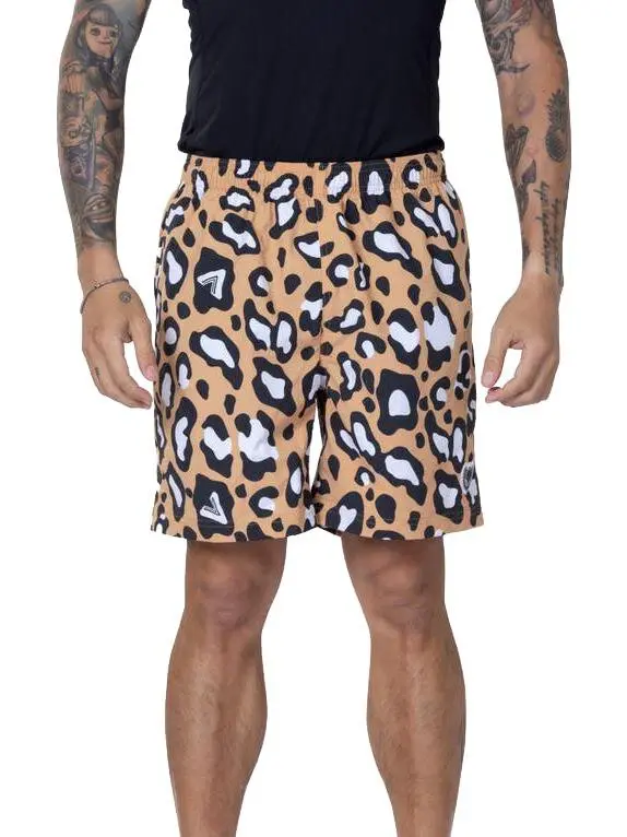 VAST Print Volley Swim Trunks - Leopard
