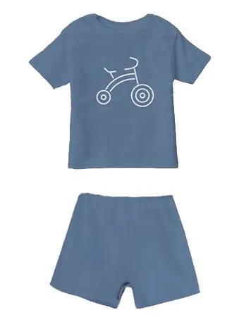 GUNAMUNA Cotton T-shirt & Short Set - Bike