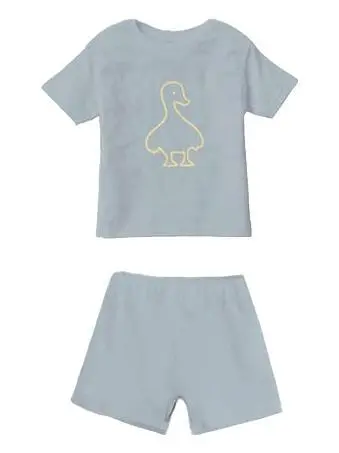 GUNAMUNA Cotton T-shirt & Short Set - Quack