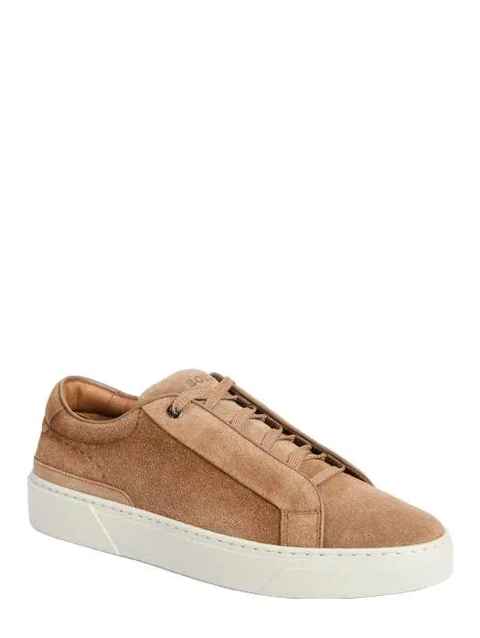 BOSS Low-profile Suede Sneakers - Med Bge