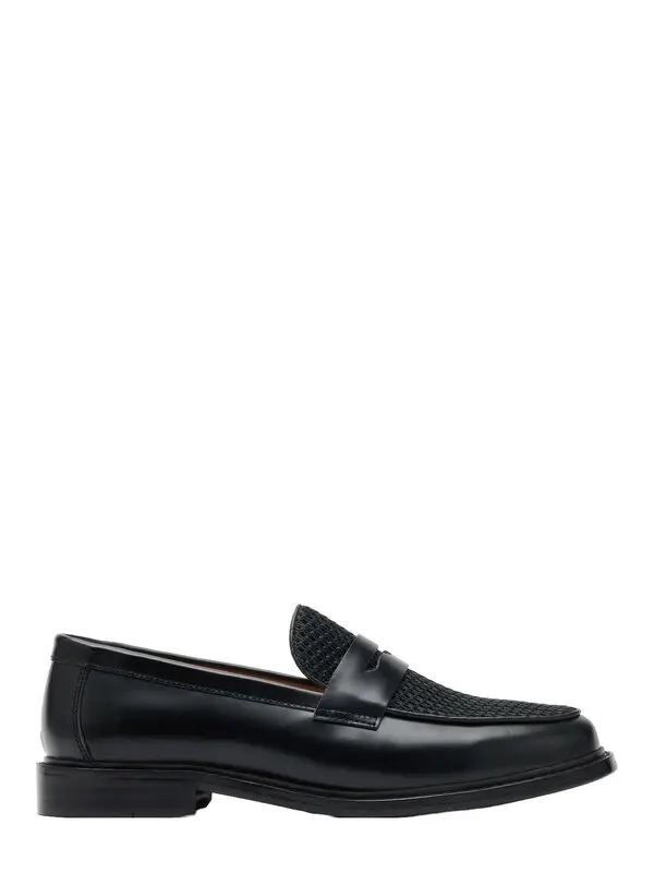 MARC NOLAN Calum Leather Penny Loafers - Cactus