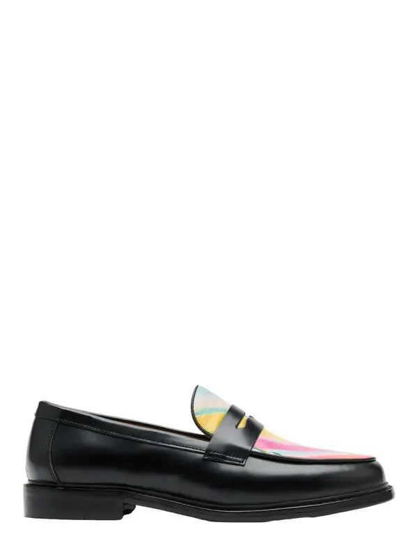 MARC NOLAN Calum Leather Penny Loafers - Cactus