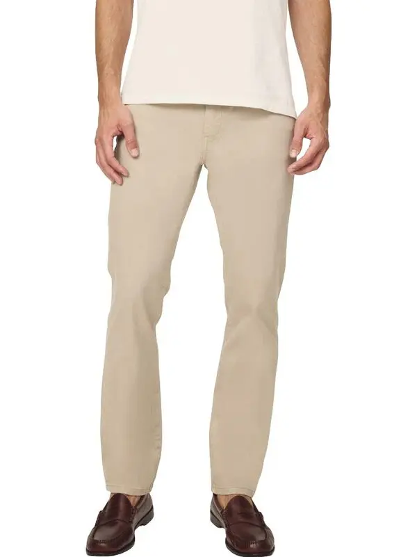 Warp + Weft Straight Leg Twill Pants - Pale Khaki