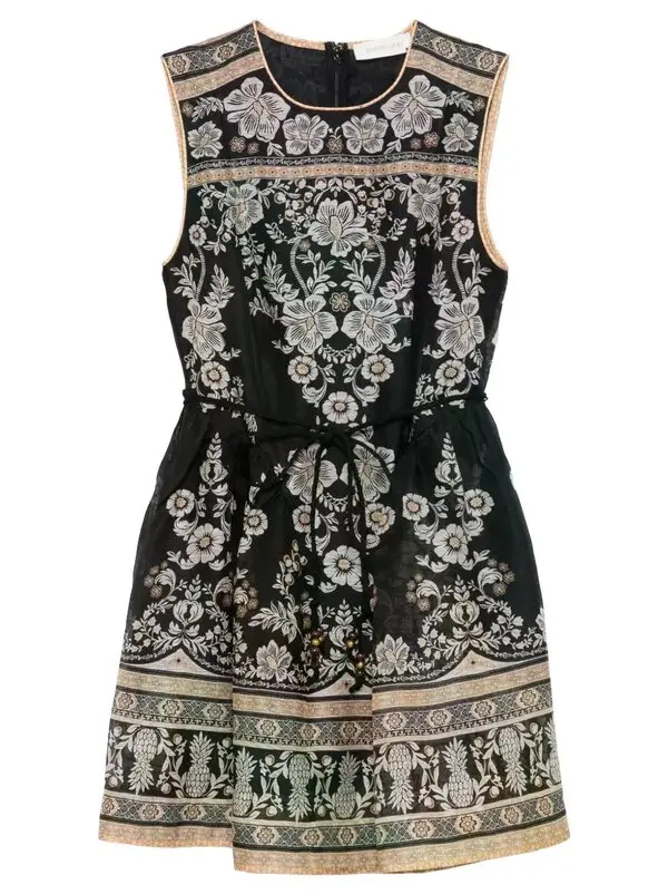 Zimmermann Balance Peplum Mini Dress - Black