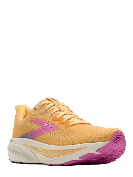 Brooks Ghost 17 Running Shoe - Apricot/ Grey/ Pink
