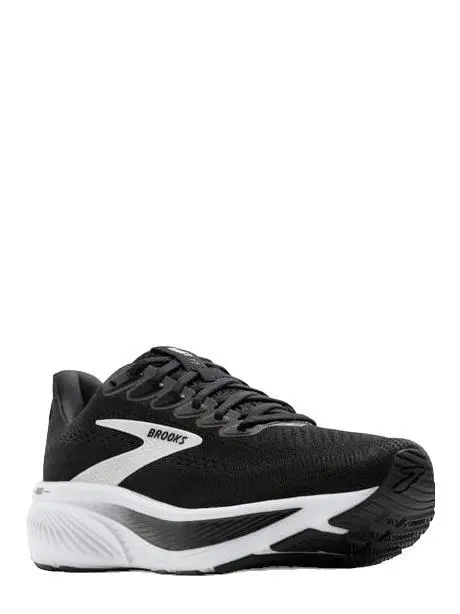 Brooks Ghost 17 Running Shoe - Black/ Grey/ White