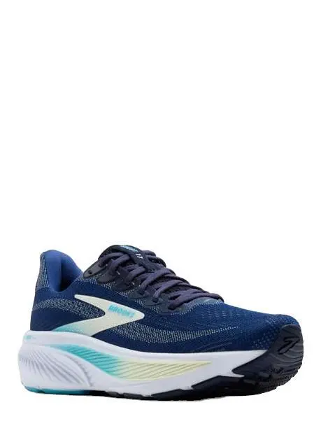 Brooks Ghost 17 Running Shoe - Navy/green/turquoise