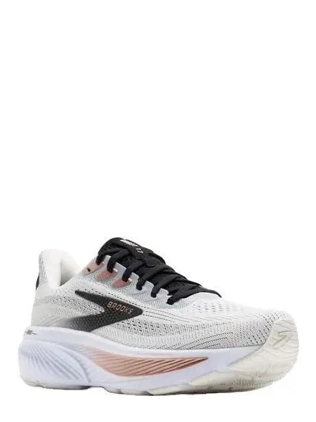 Brooks Ghost 17 Running Shoe - White/black/rose Gold