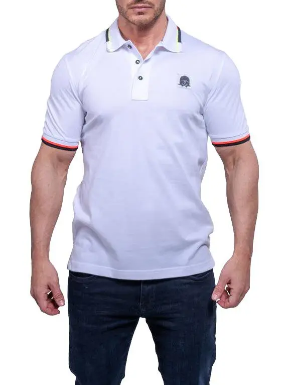 MACEOO Tipemb38 Piqué Polo - White