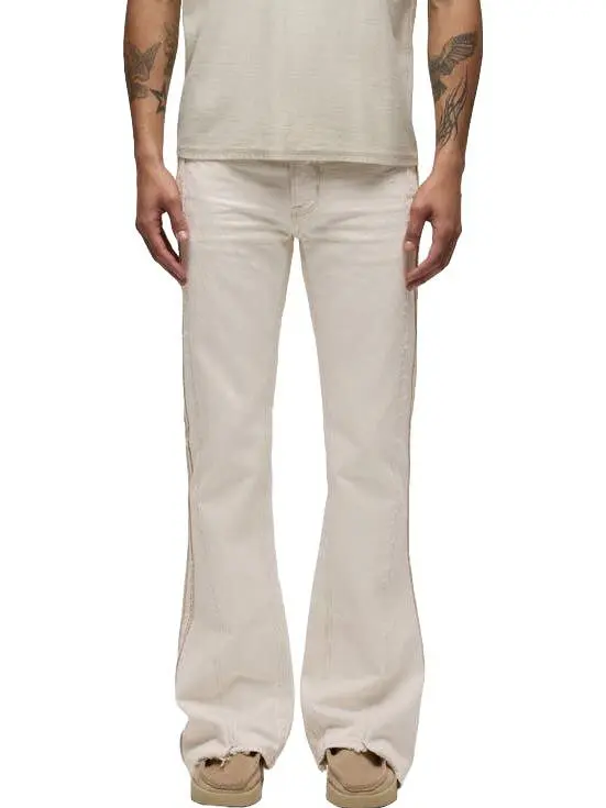 Hudson Jeans Walker Reconstruction Kick Flare Jeans - Natural