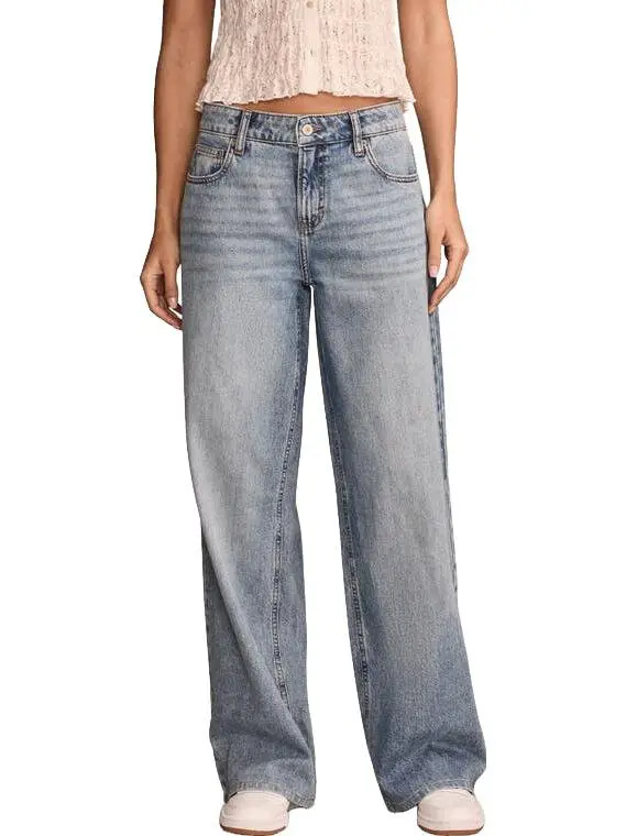Lucky Brand Baggy Wide-leg Jeans - Peel Paradise Wash