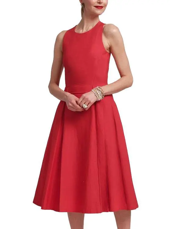 FRANCES VALENTINE Monique Solid Dress - Red