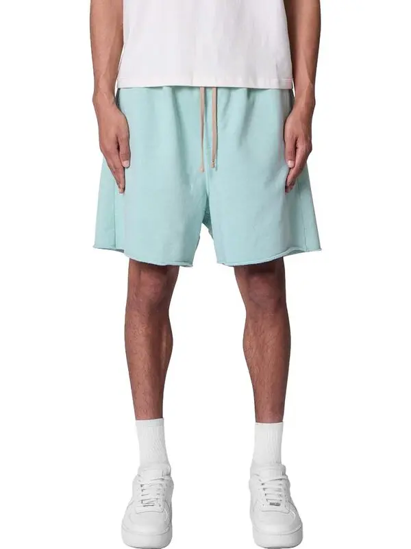 Mnml Oversized Cotton Sweat Shorts - Seafoam