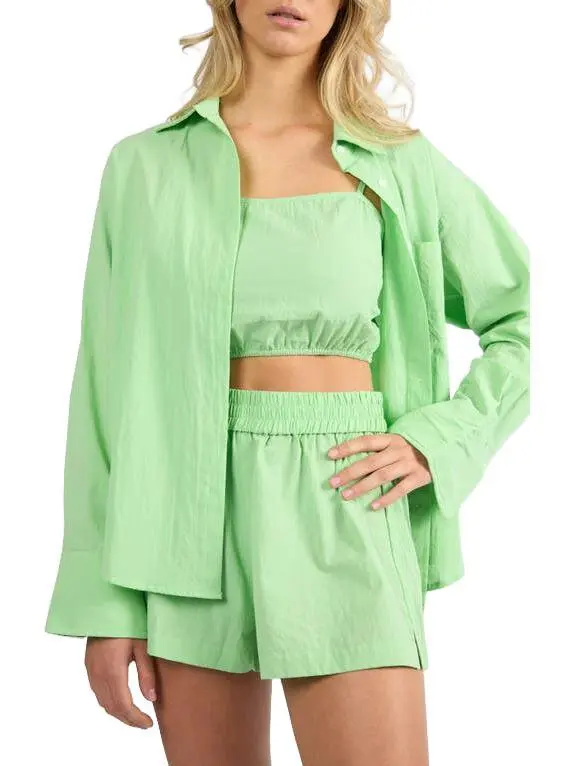 VIENS AVEC MOI The Everyday Boyfriend Shirt - Green