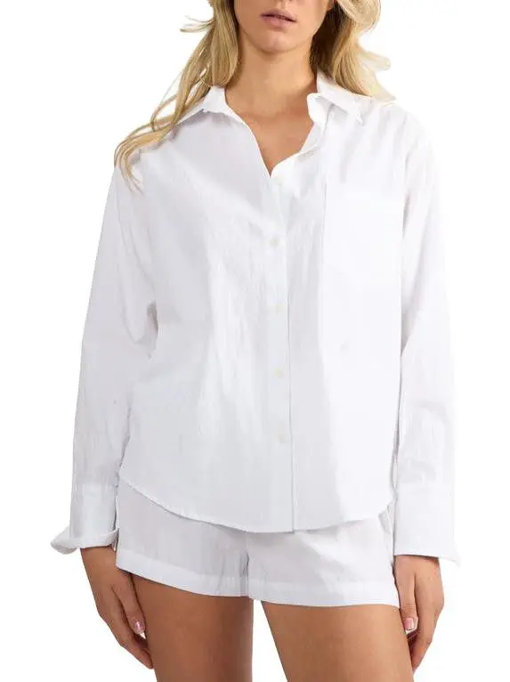VIENS AVEC MOI The Everyday Boyfriend Shirt - White