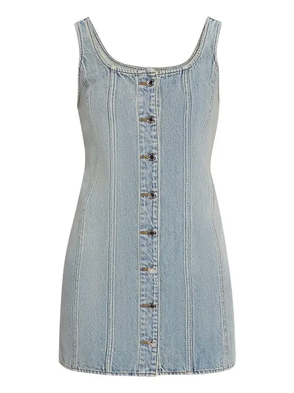 Rag & Bone Laney Sleeveless Denim Mini Dress - Rckwy