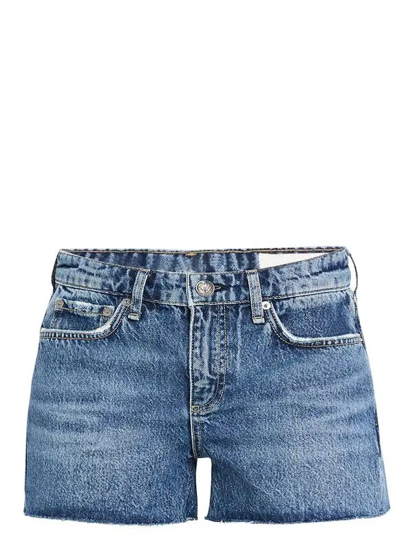Rag & Bone Dre Low-rise Denim Shorts - Blue