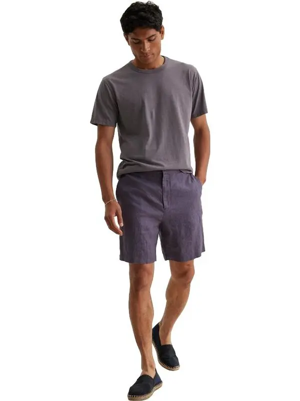 Velvet By Graham & Spencer Eamon Linen Short - Natural