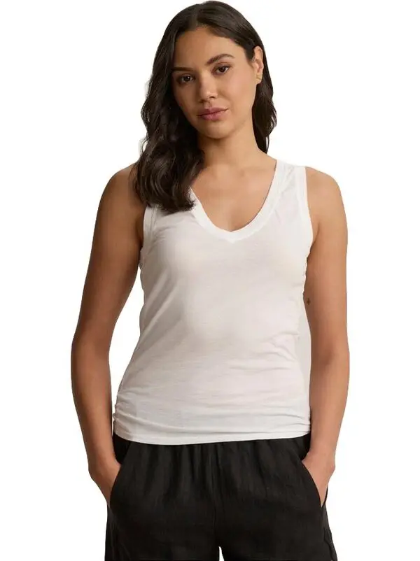 Velvet By Graham & Spencer Evelyn Tank Top - White