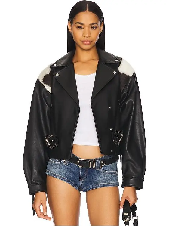 LAMARQUE X Billie Motorcycle Jacket - Black