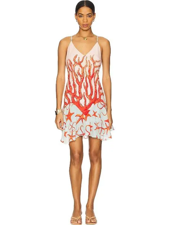MUMA WORLD Lyra Mini Dress - Coral