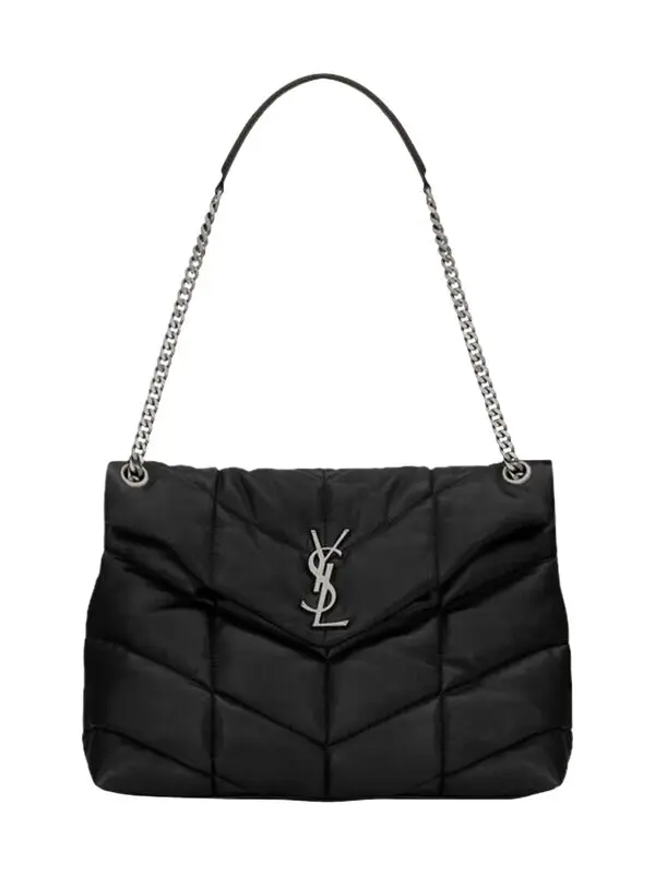 Saint Laurent Puffer Medium Chain Bag - Black