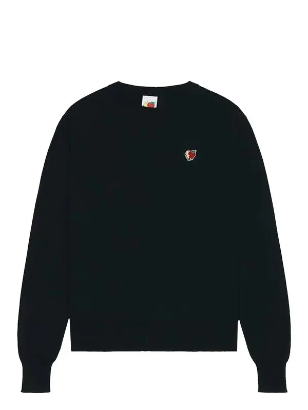 SKY HIGH FARM WORKWEAR Perennial Logo Crewneck Sweater - Black