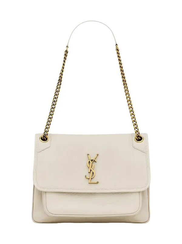 Saint Laurent Medium Niki Chain Bag - White