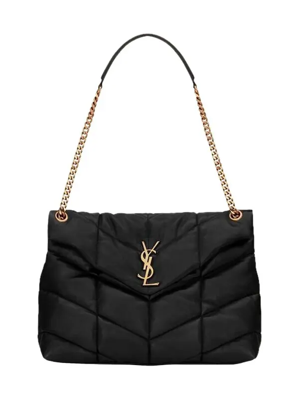 Saint Laurent Puffer Medium Chain Bag - Black