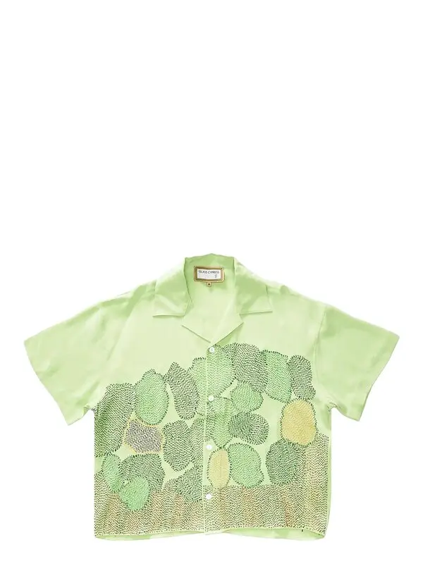 GLASS CYPRESS Silk Shirt - Green