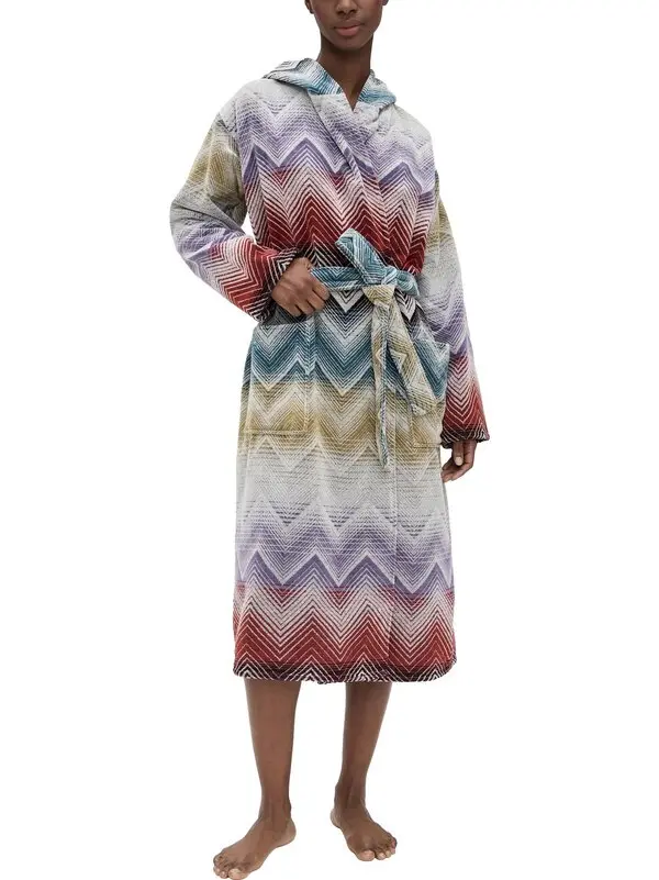 Missoni Marea Hooded Bathrobe - Multicolor