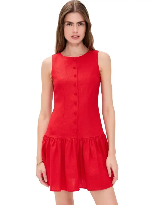 WAYF Martini Mini Dress - Red