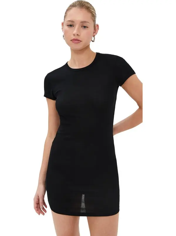 Wardrobe.NYC Cap-sleeve Mini Dress - Black