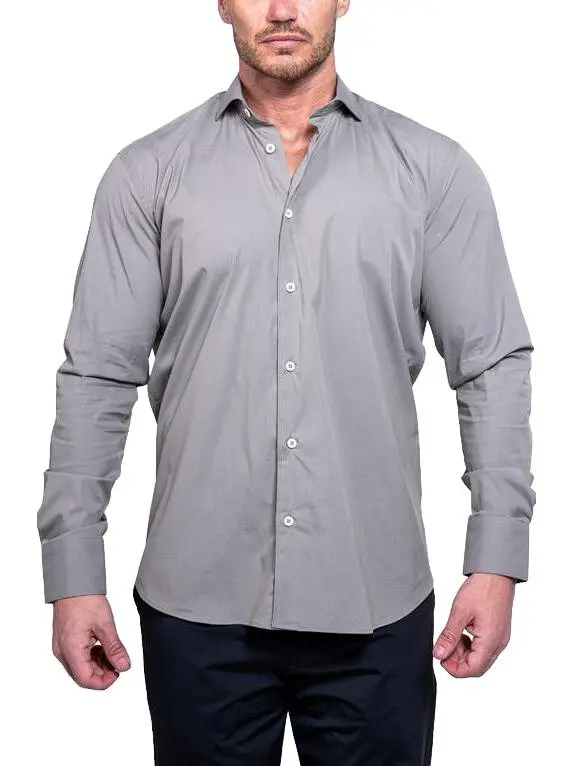 MACEOO Einstein Aristocratluxestretch Button-up Shirt - Grey