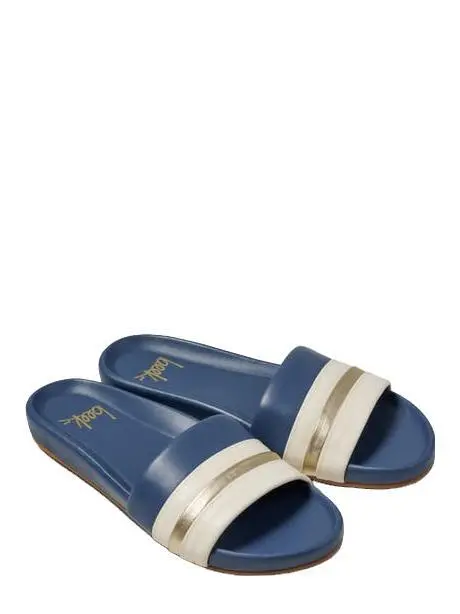 Beek Gallito Stripe Slide Sandal - Navy