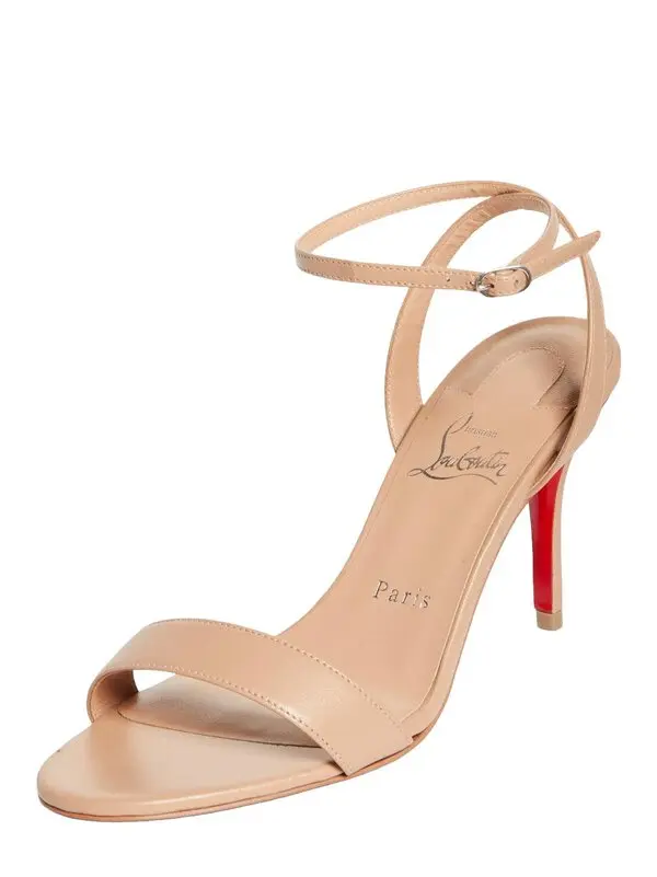 CHRISTIAN LOUBOUTIN Ankle Strap Sandal - Blush/lin Blush
