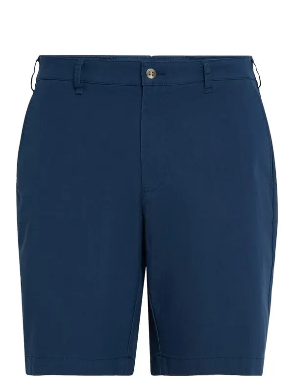 Peter Millar Flat-front Classic Fit Shorts - Washed Navy