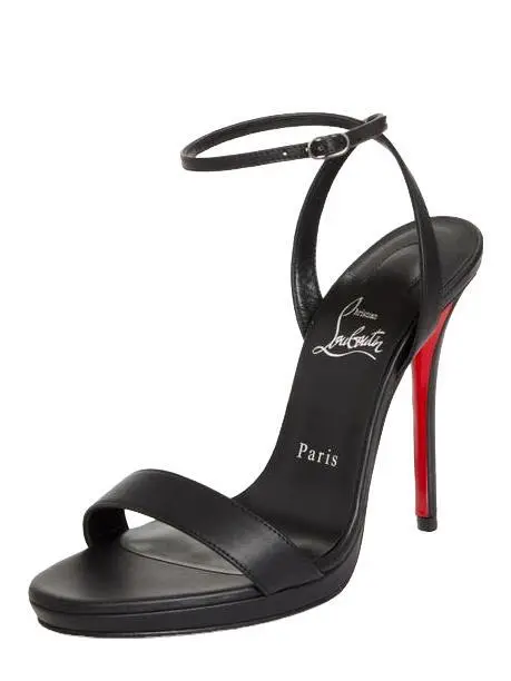 CHRISTIAN LOUBOUTIN Miss Z Queen Sandal - Black/lin Black